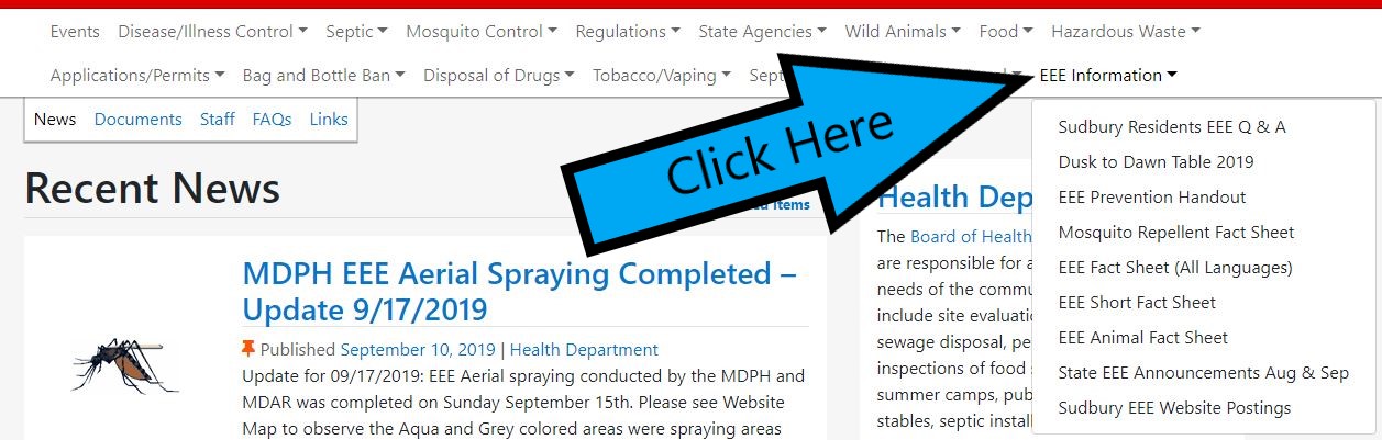 MDPH EEE Aerial Spraying Completed – Update 9/17/2019 » Health Department