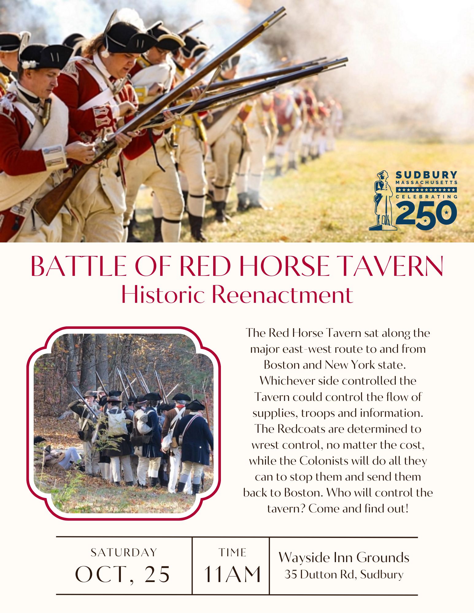 Battle of Red Horse Tavern: Historic Reenactment » Sudbury 250 Committee