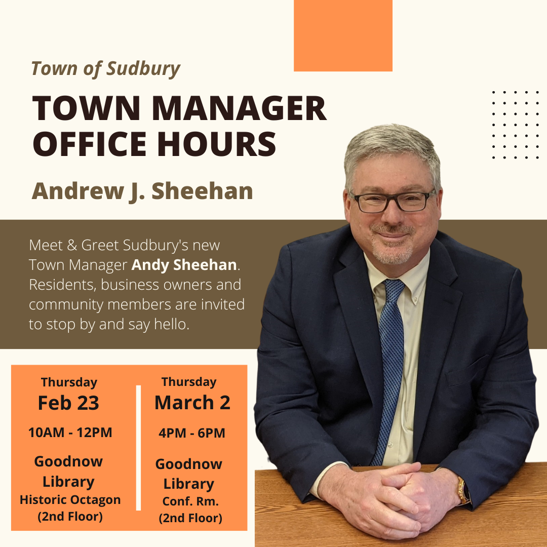 Town Manager Office Hours: Thurs, March 2 at 4PM » Town Manager